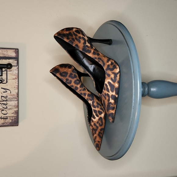 Bershka | Shoes | Bershka Leopard Print Heels Size 5 | Poshmark